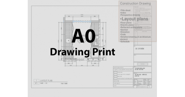 A0 COLOR DRAWINGS PRINT